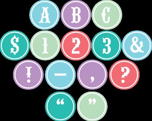 Shabby Chic Circle Letters - TCR77171 | Teacher Created Resources