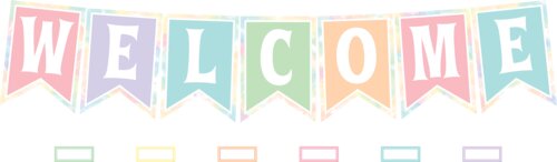 Pastel Pop Pennants Welcome Bulletin Board - TCR8410 | Teacher Created ...