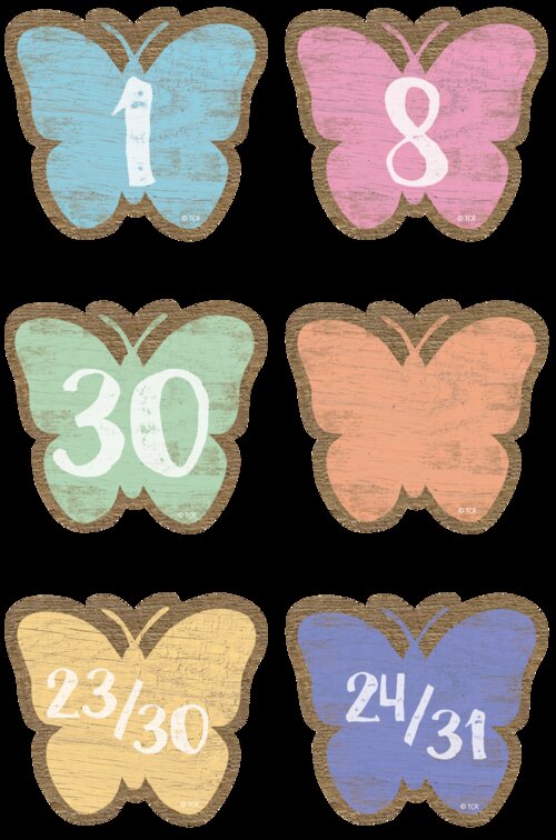 Home Sweet Classroom Butterflies Calendar Days - TCR8549 | Teacher ...
