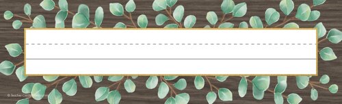 Eucalyptus Flat Name Plates - TCR8691 | Teacher Created Resources