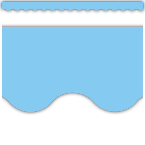 Light Blue Scalloped Border Trim - TCR8776 | Teacher Created Resources