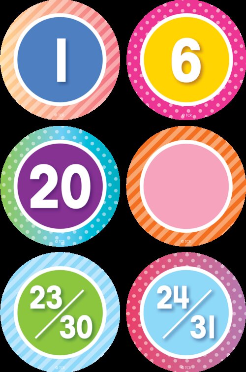 Colorful Vibes Calendar Days - TCR8790 | Teacher Created Resources