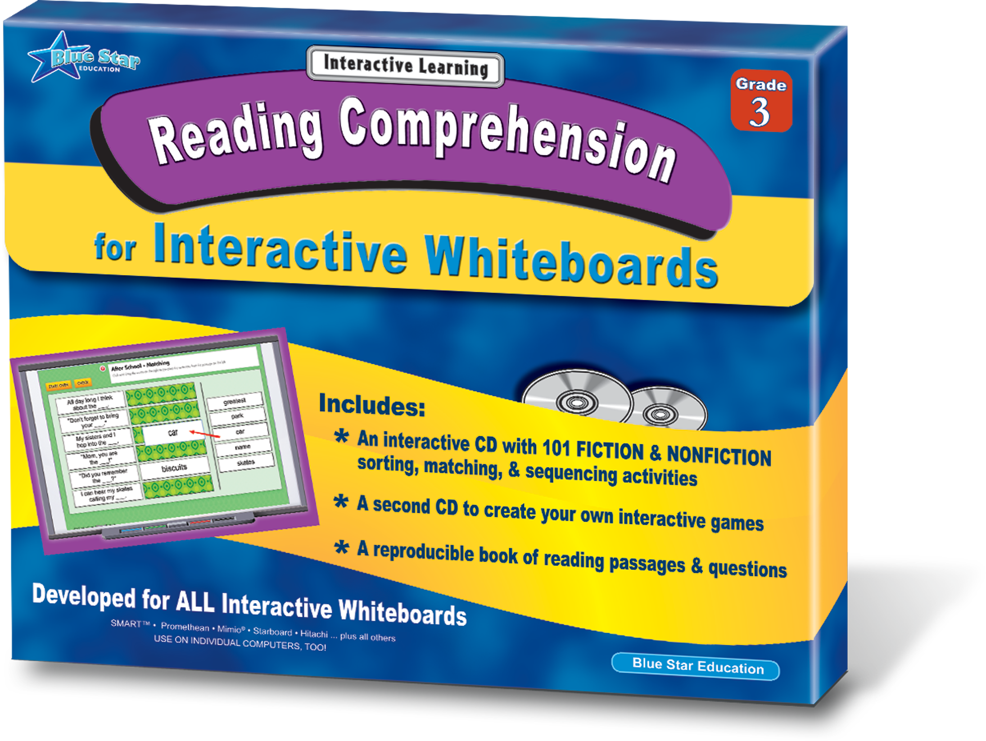 Reading Comprehension For Interactive Whiteboards Grade 3 TCR51113