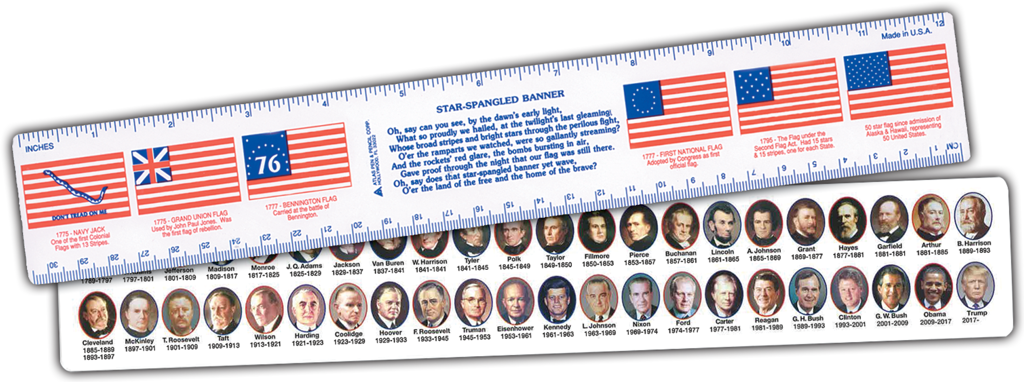 12" Presidential Ruler - TCR5188 | Teacher Created Resources