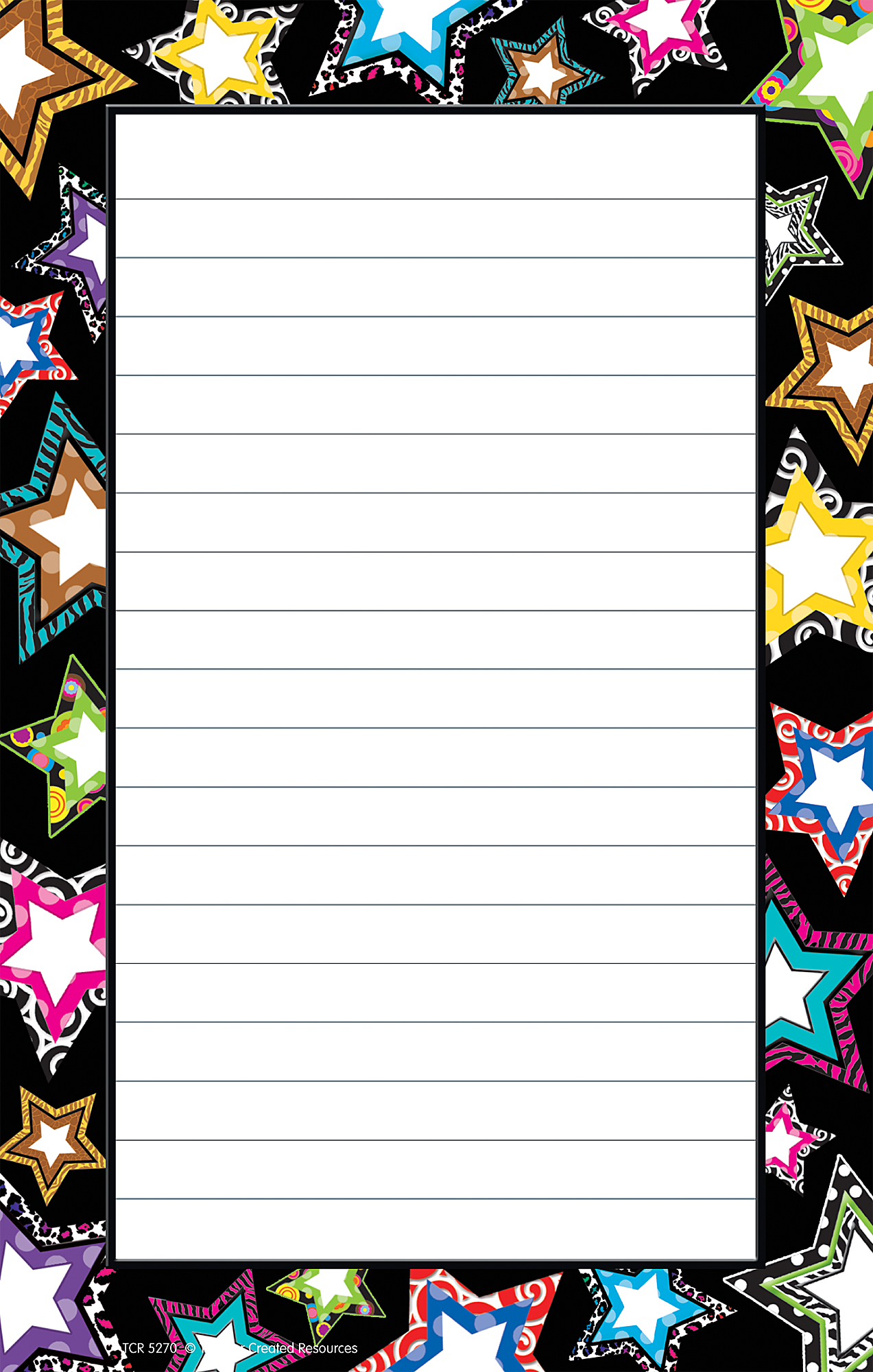 Fancy Stars Notepad - TCR5270 | Teacher Created Resources