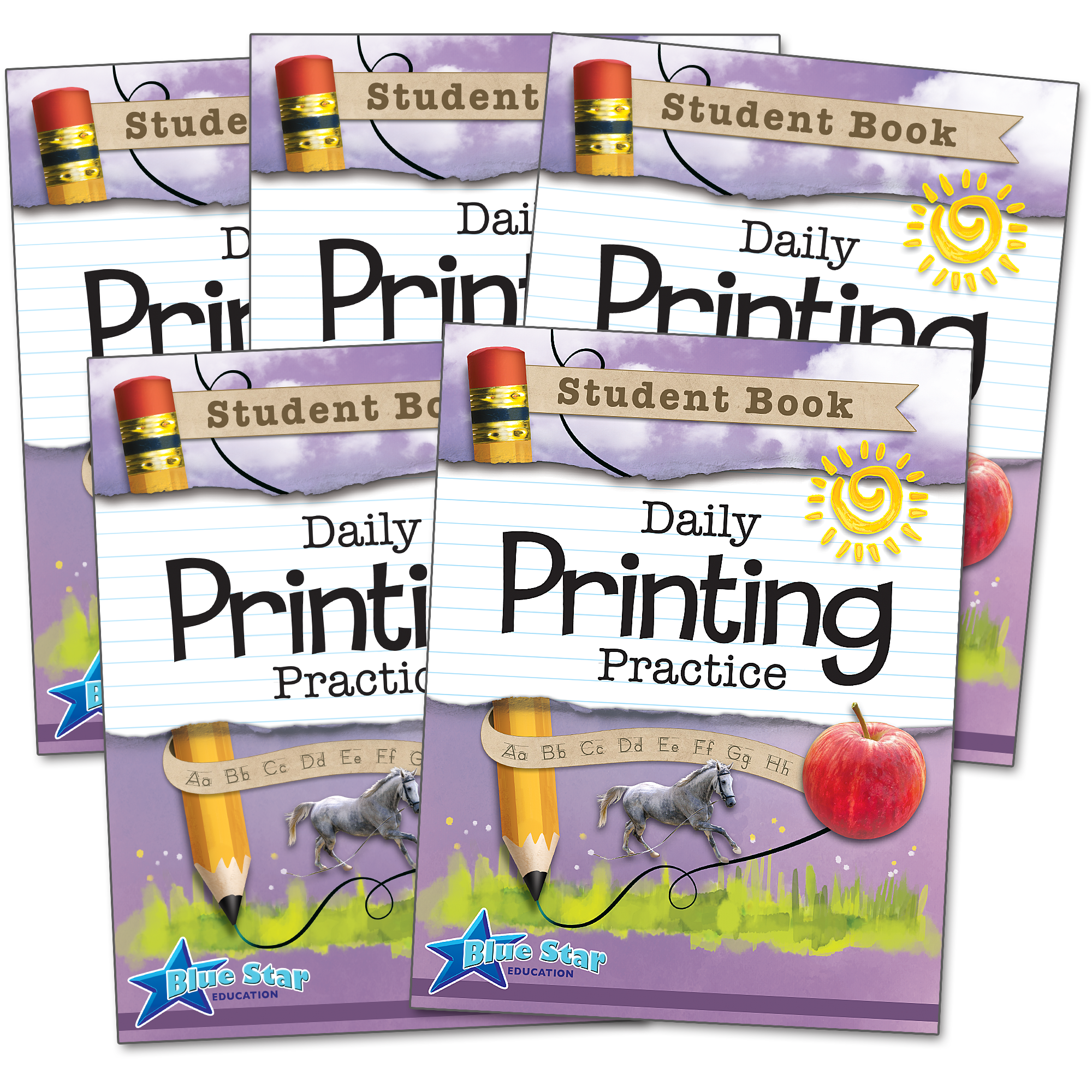 Daily Printing Practice Grades K-2 Bundle: Student Book 5-Pack ...