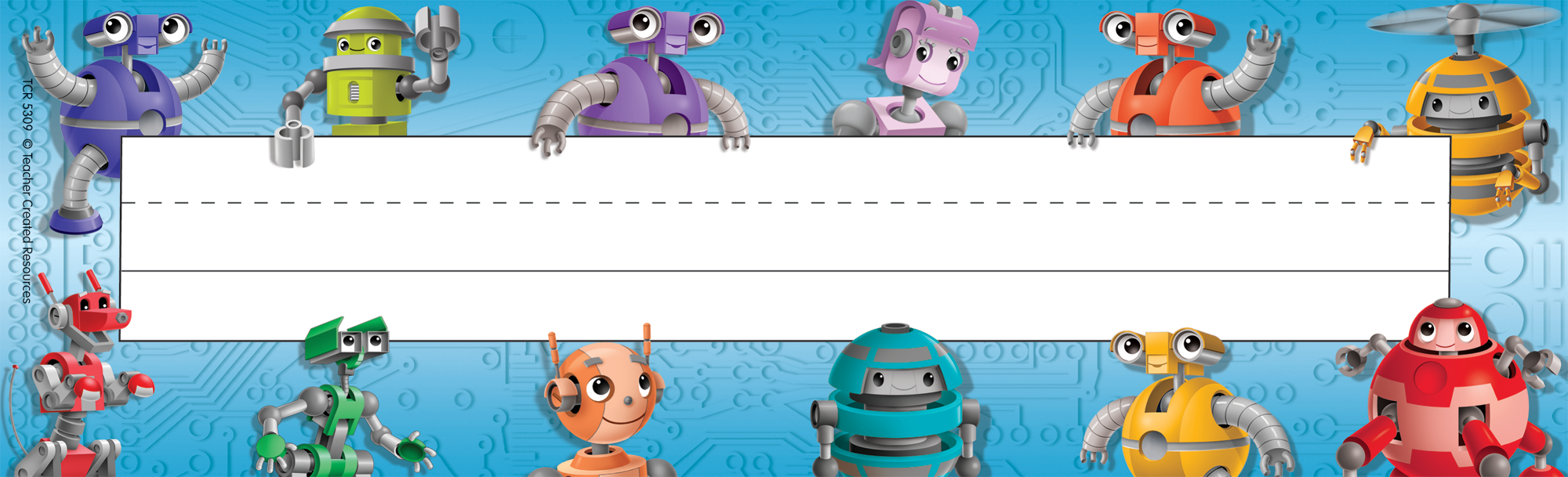 Robots Name Plates (flat) - TCR5309 | Teacher Created Resources