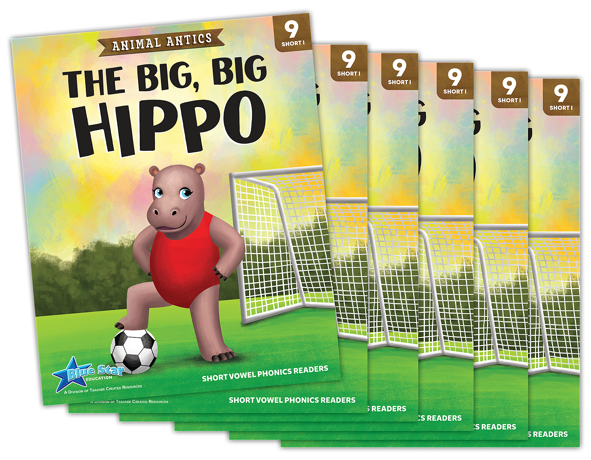 Animal Antics: The Big, Big Hippo - Short Vowel i Reader - 6 Pack ...