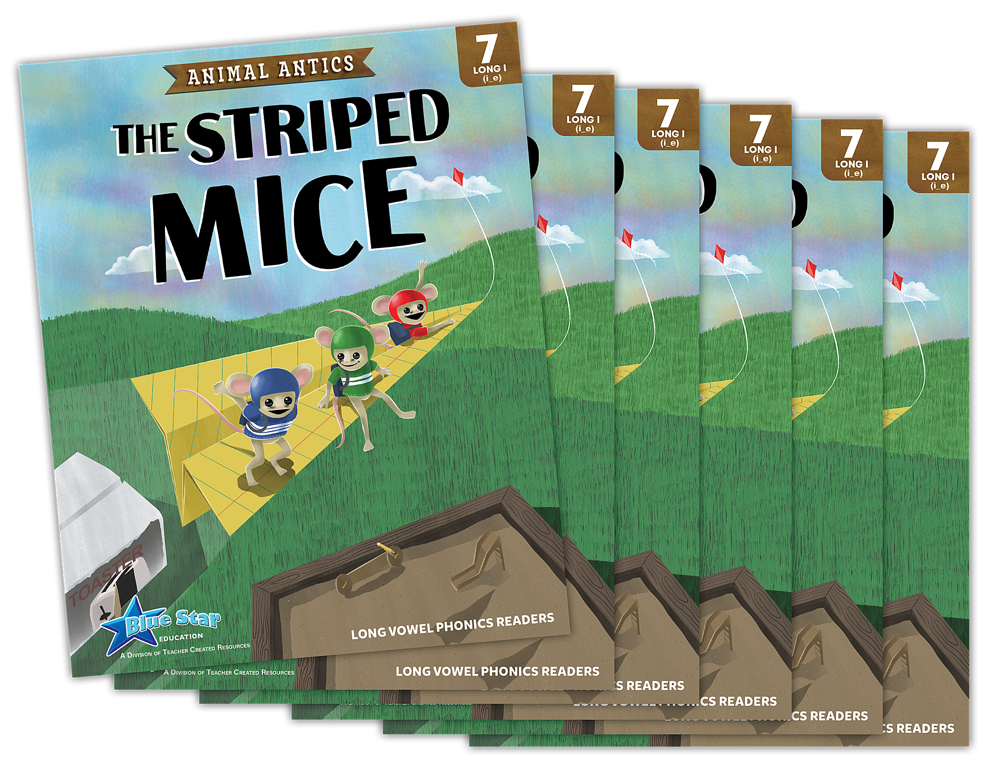 Animal Antics: The Striped Mice - Long i Vowel Reader - 6 Pack ...