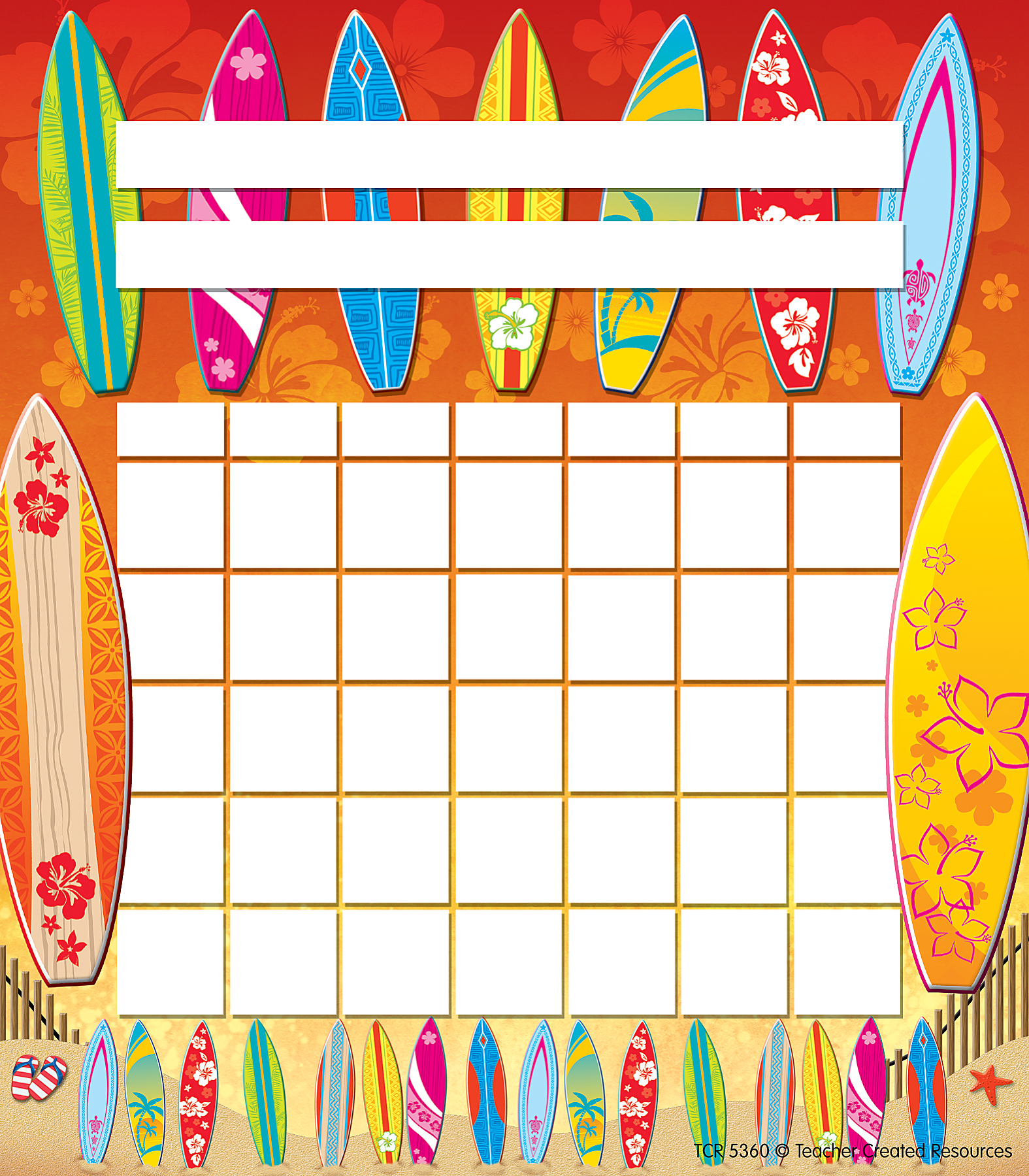 Surfboards Incentive Charts - TCR5360 | Teacher Created Resources