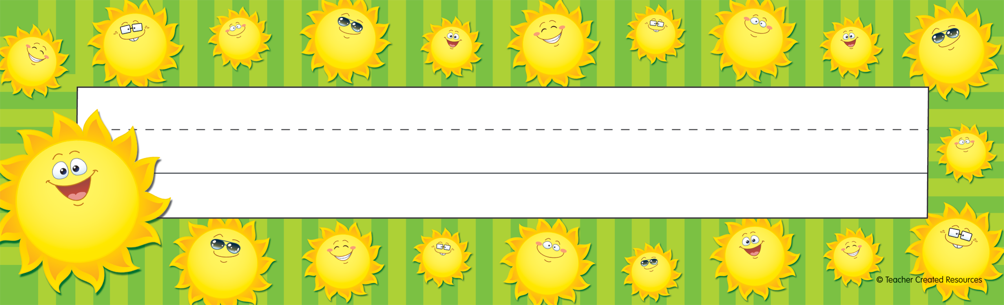 Happy Suns Name Plates (flat) - TCR5458 | Teacher Created Resources