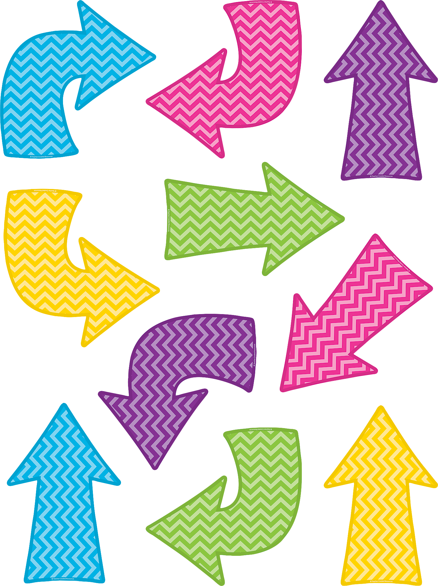 Chevron Arrows Accents - TCR5630 | Teacher Created Resources