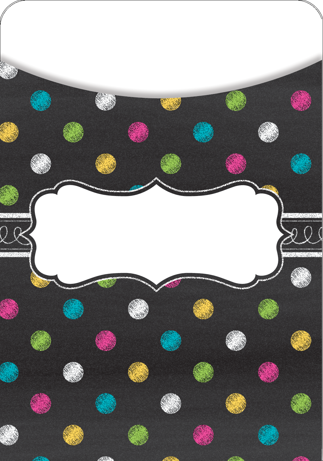 Chalkboard Brights Library Pockets - TCR5657 | Teacher Created Resources