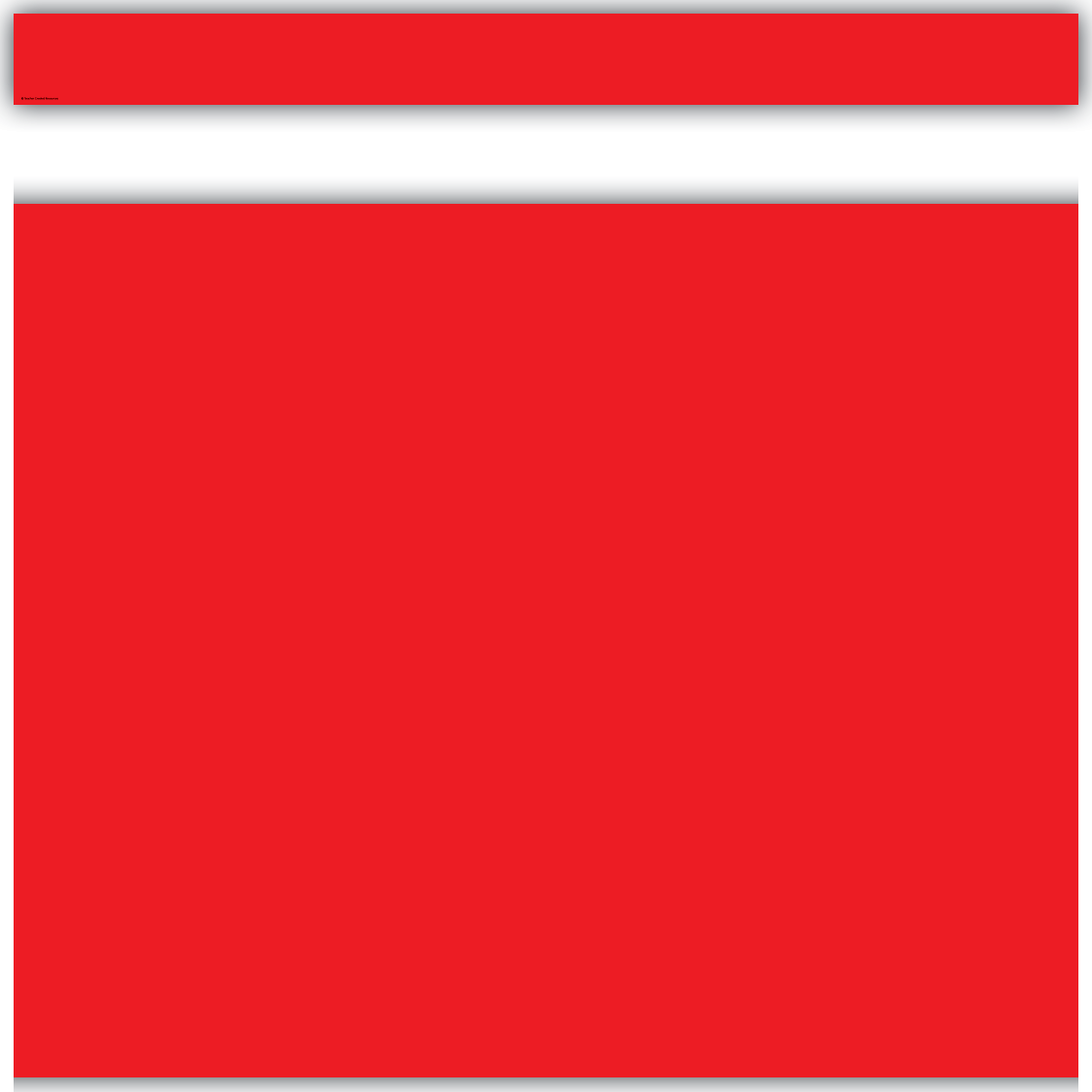 Red Straight Border Trim - TCR5792 | Teacher Created Resources
