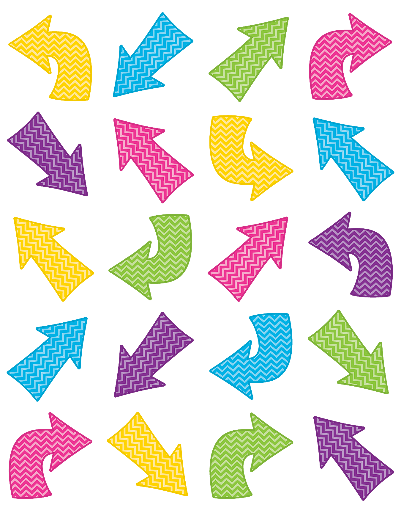 Chevron Arrows Stickers - TCR5797 | Teacher Created Resources