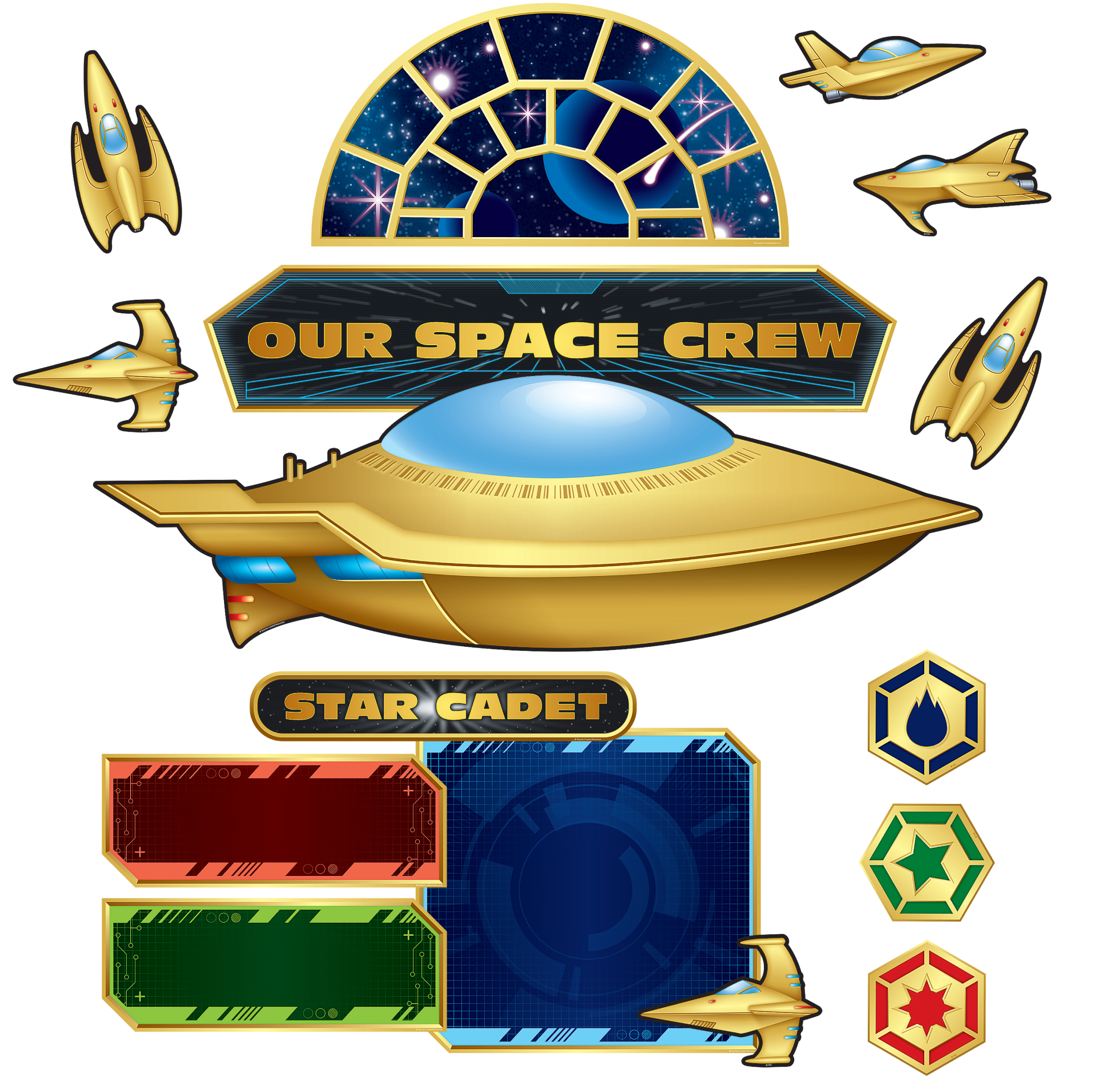 Stellar Space Bulletin Board - TCR5850 | Teacher Created Resources