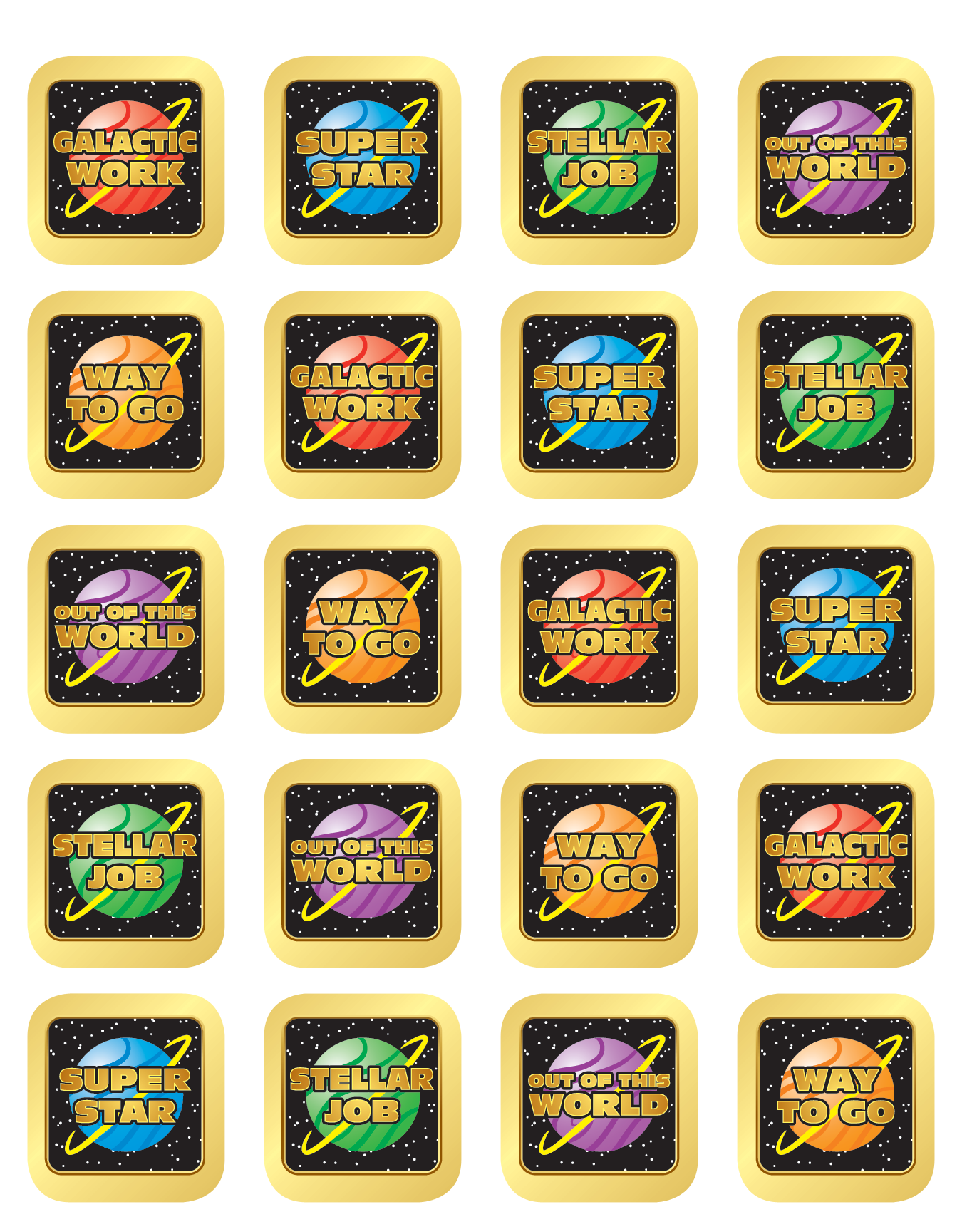 Stellar Space Stickers - TCR5853 | Teacher Created Resources