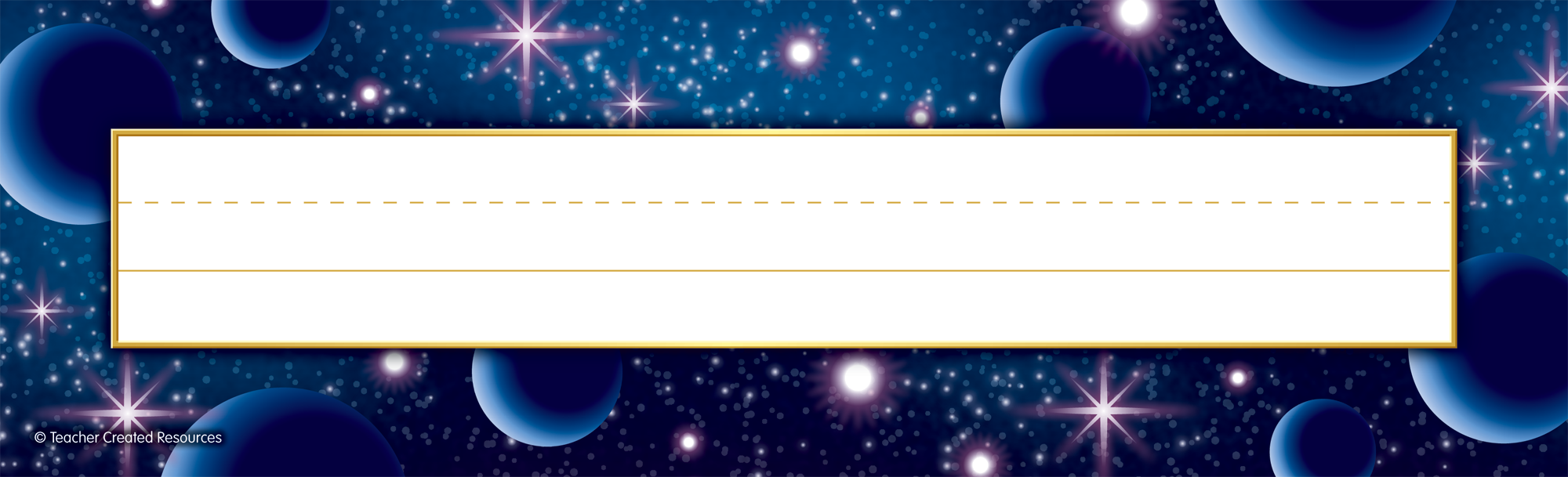 Stellar Space Flat Name Plates - TCR5855 | Teacher Created Resources