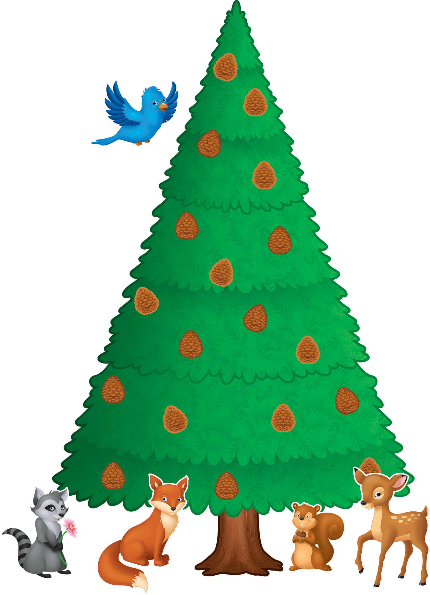 Woodland Pine Tree Bulletin Board Display Set TCR5864 Teacher