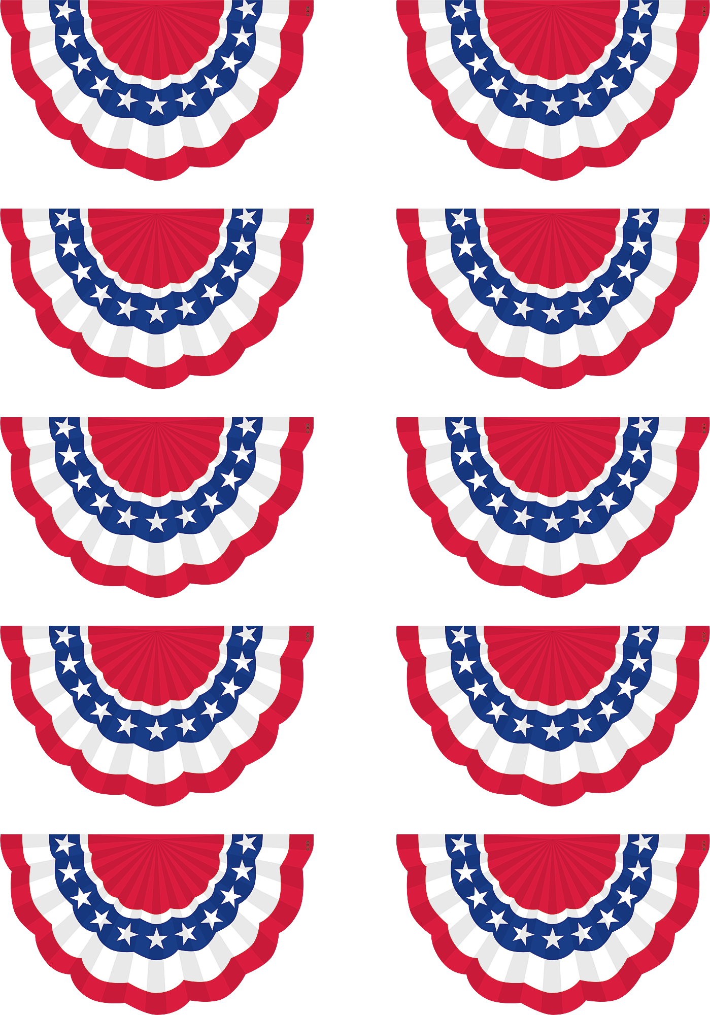 Patriotic Bunting Accents - TCR5895 | Teacher Created Resources