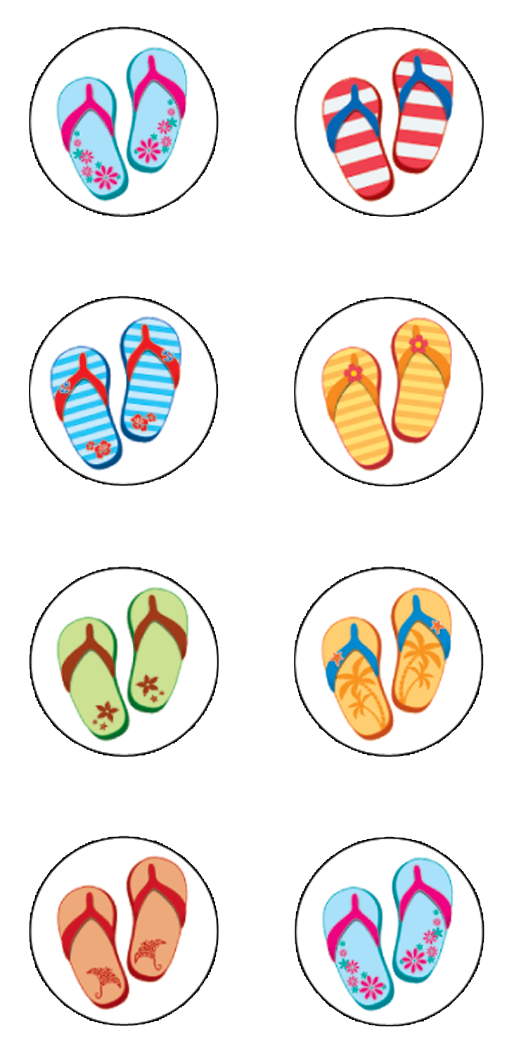 Flip Flops Mini Stickers - TCR5911 | Teacher Created Resources