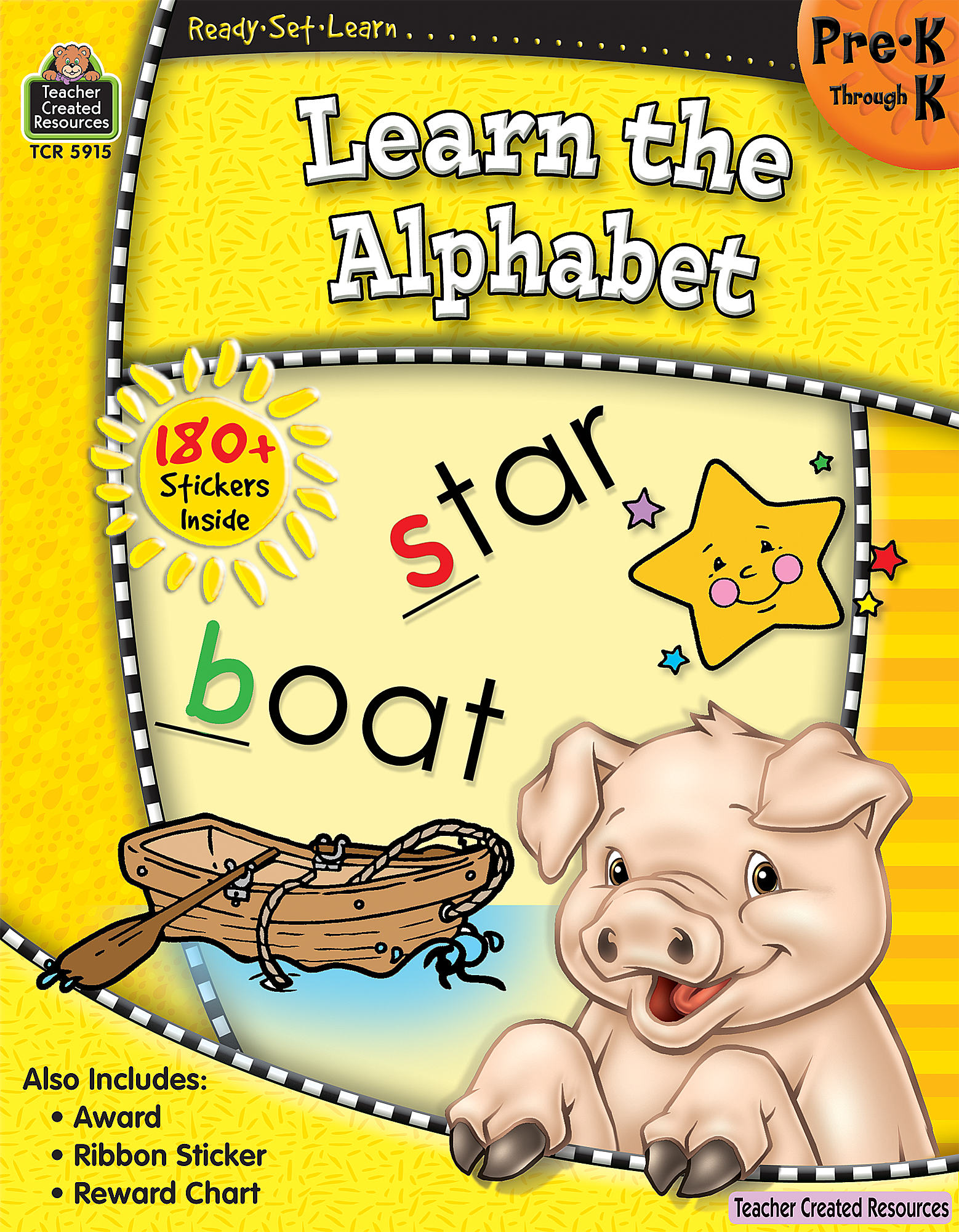 Ready-Set-Learn: Learn the Alphabet PreK-K - TCR5915 | Teacher Created ...