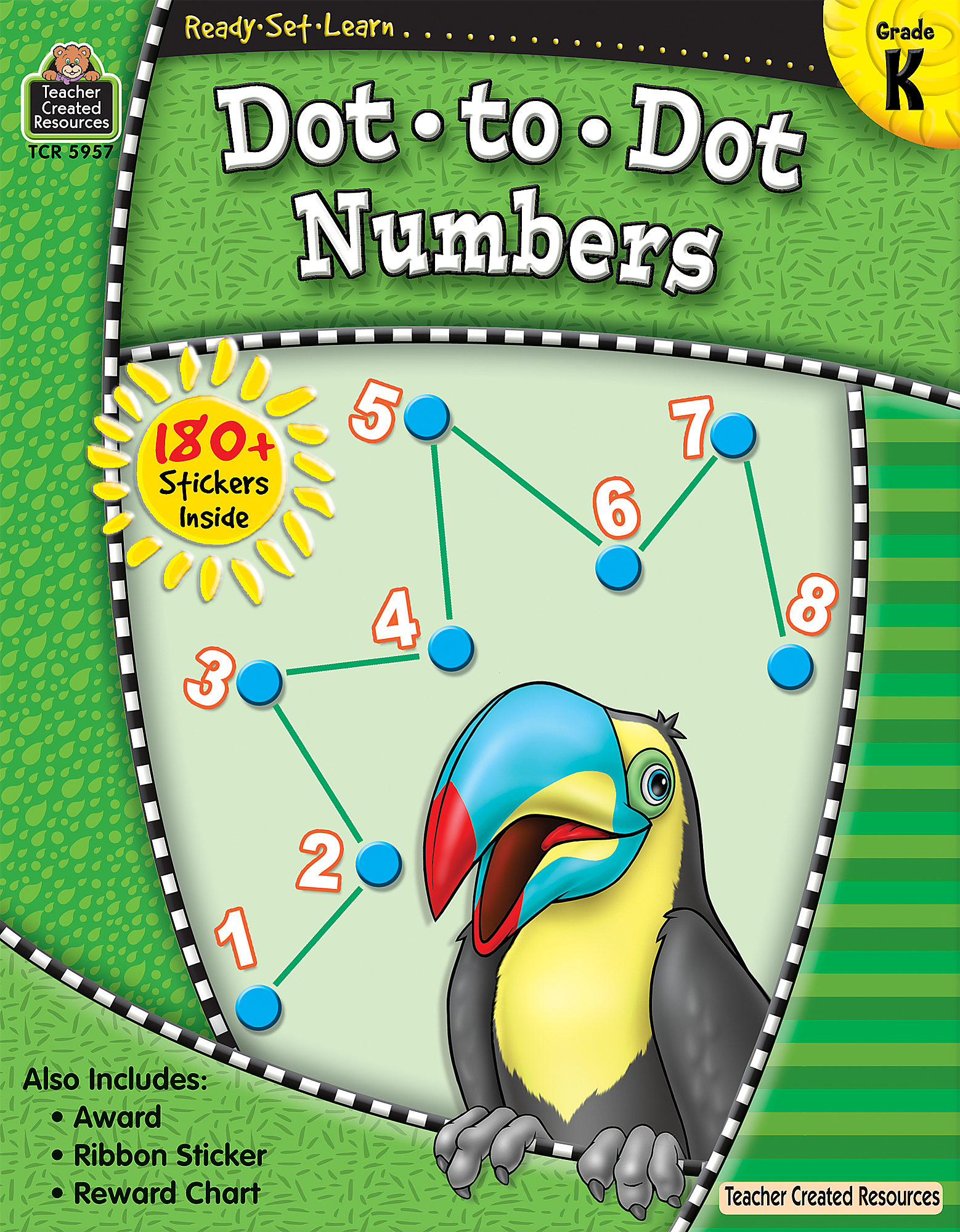 Ready-Set-Learn: Dot-to-Dot Numbers Grade K - TCR5957 | Teacher Created ...