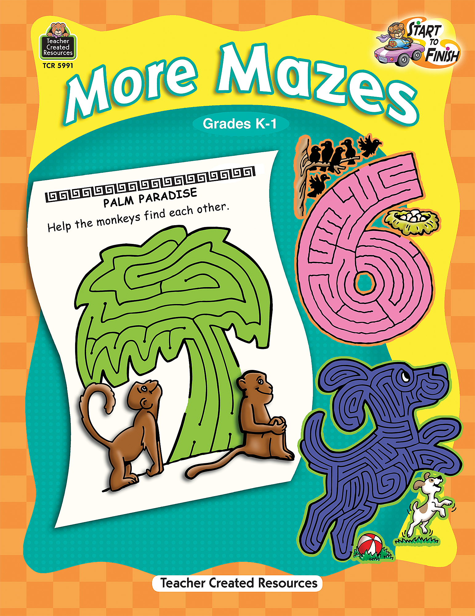 Start to Finish: More Mazes Grade K-1 - TCR5991 | Teacher Created Resources