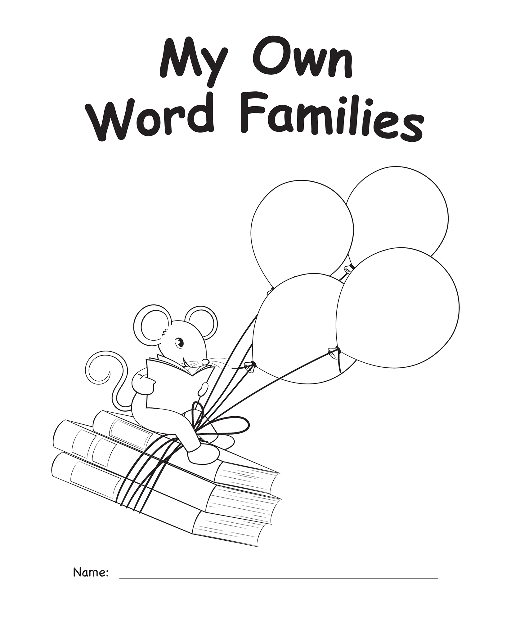 My Own Books: My Word Families Book - TCR60020 | Teacher Created Resources