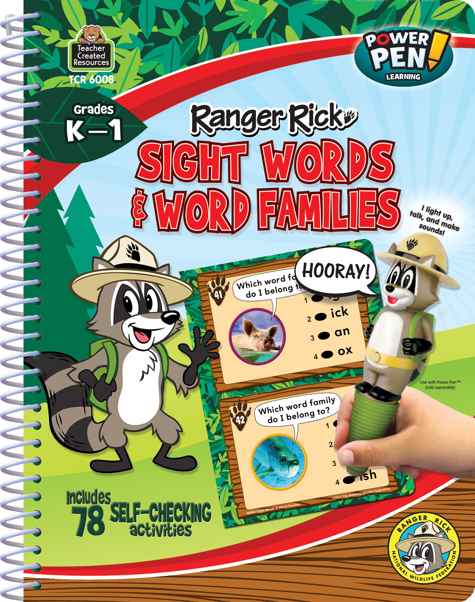 Ranger Rick Power Pen Learning Bk: Sight Words/Word Families - TCR6008 ...