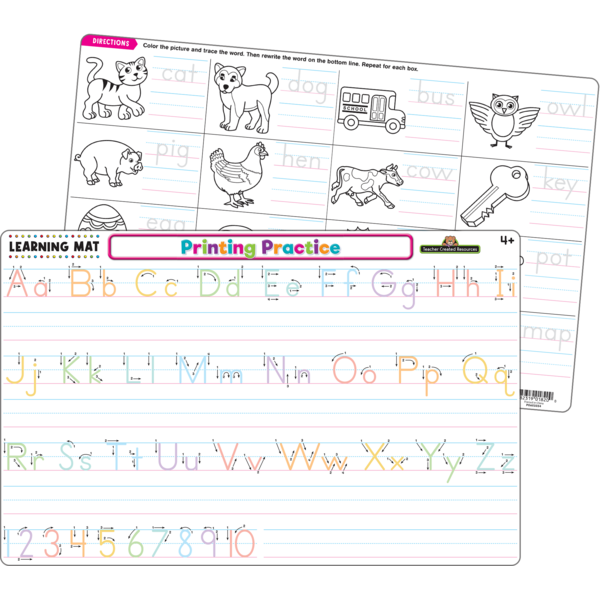 Printing Practice Learning Mat - TCR21013 | Teacher Created Resources
