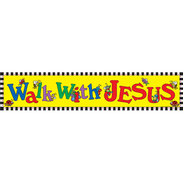 Walk With Jesus Banner - TCR7011 | Teacher Created Resources