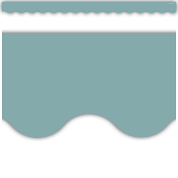 Calming Blue Scalloped Border Trim - TCR7128 | Teacher Created Resources
