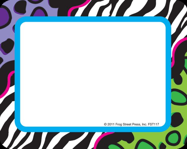 Colorful Leopard Name Tags/Labels - TCR70117 | Teacher Created Resources