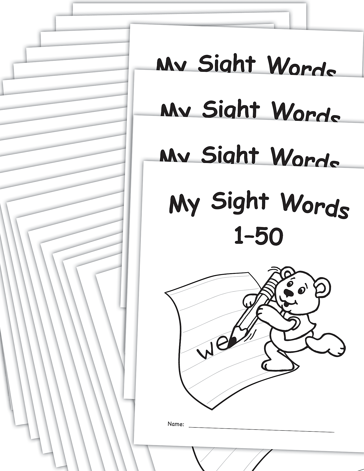 My Own Sight Words 1–50, 25-pack - TCR60114 | Teacher Created Resources