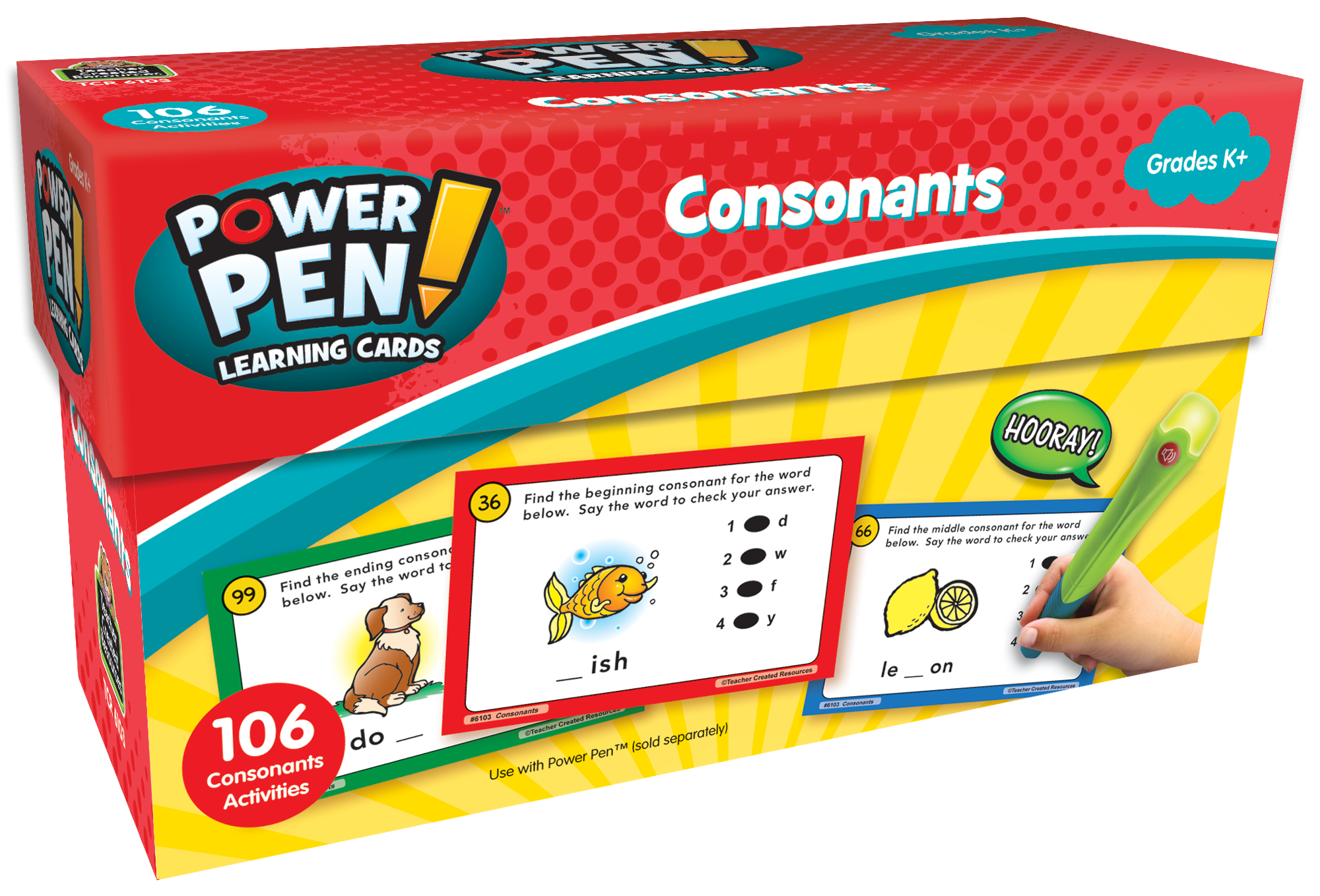 Power Pen Learning Cards: Consonants - TCR6103 | Teacher Created Resources