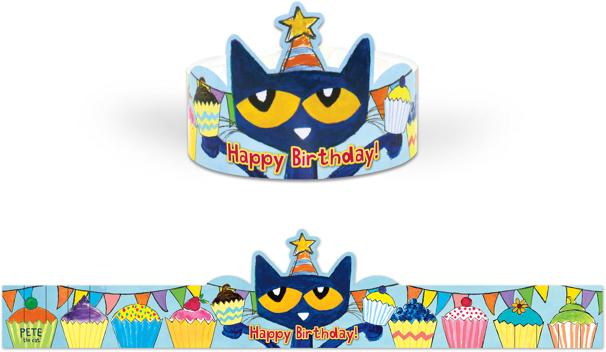 Pete the Cat Happy Birthday Crowns - TCR62000 | Teacher Created Resources