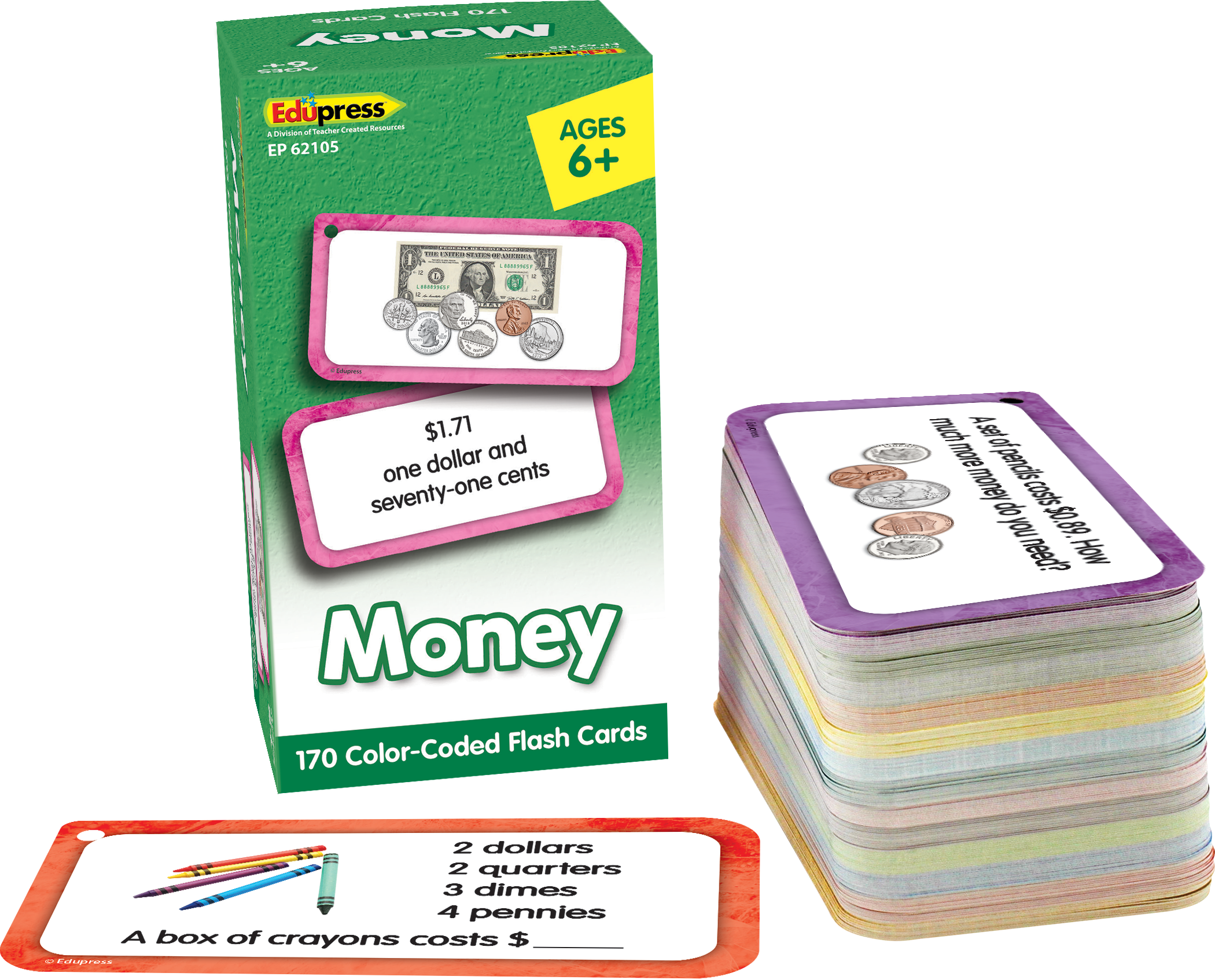 Money Flash Cards Deluxe Set - TCR62105 | Teacher Created Resources