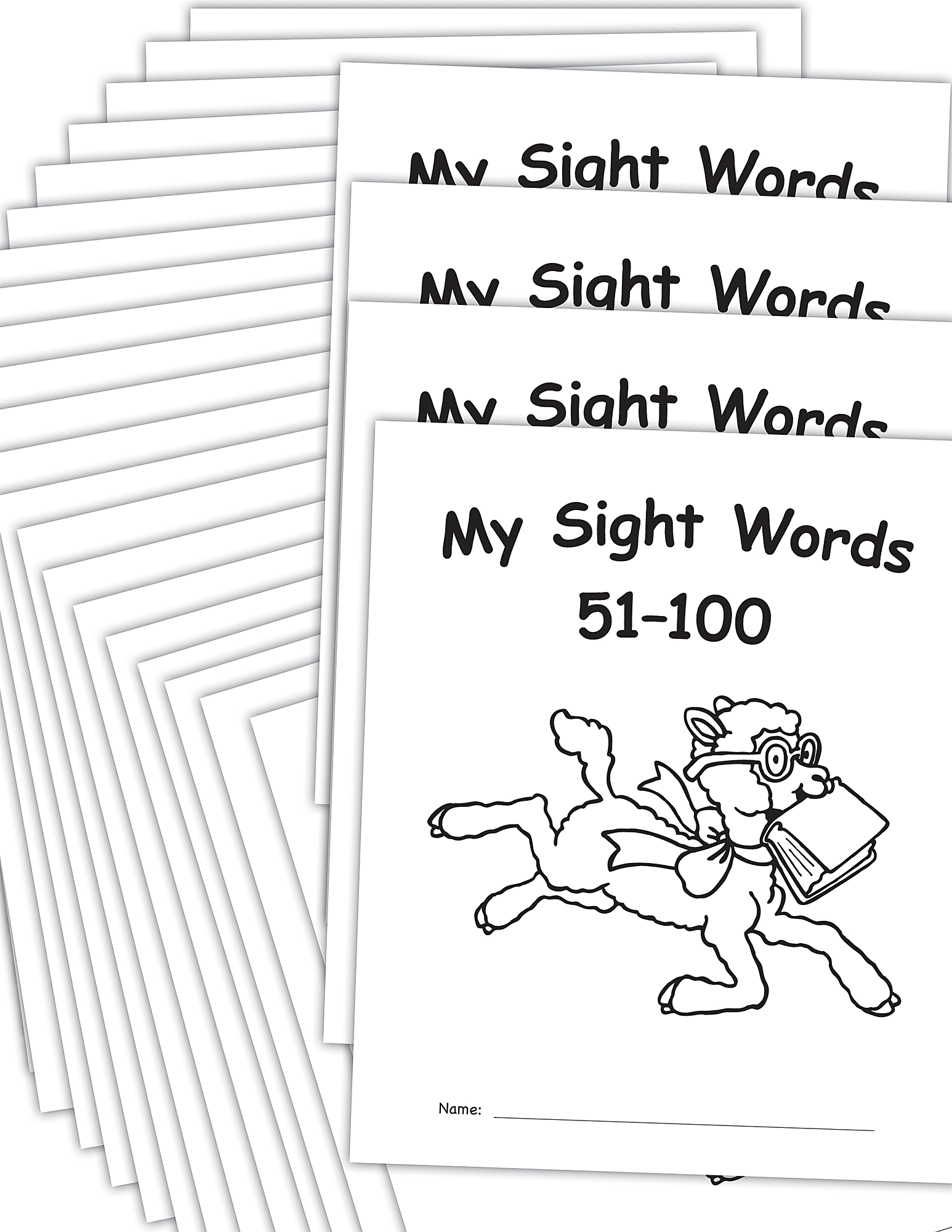 My Own Books: My Sight Words 51-100, 25-pack - TCR62143 | Teacher ...