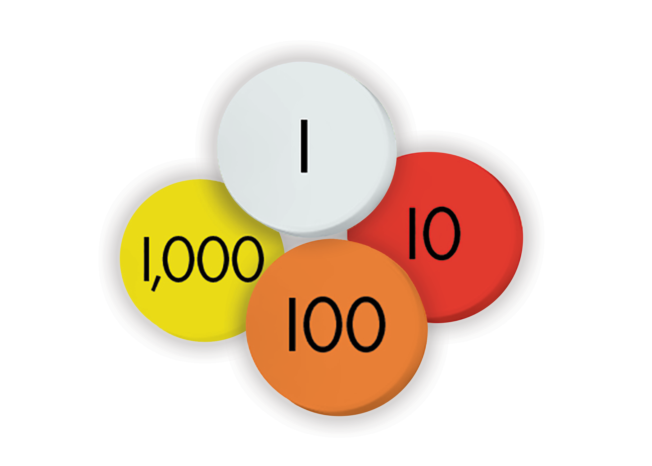 Sensational Math Place Value Discs 4 Value Whole Numbers TCR626636