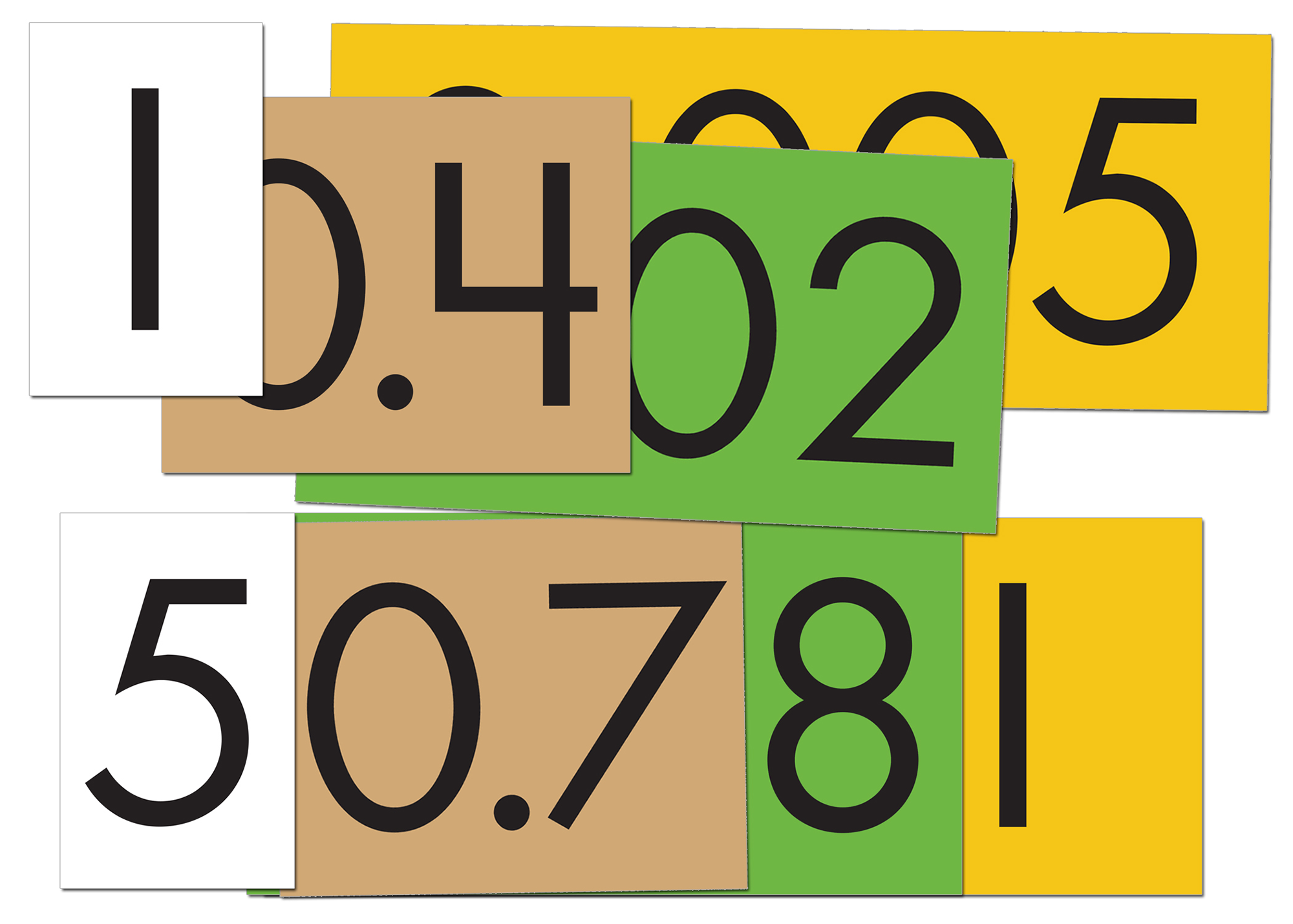 Sensational Math Place Value Cards: 4-Value Decimals to Whole Numbers ...