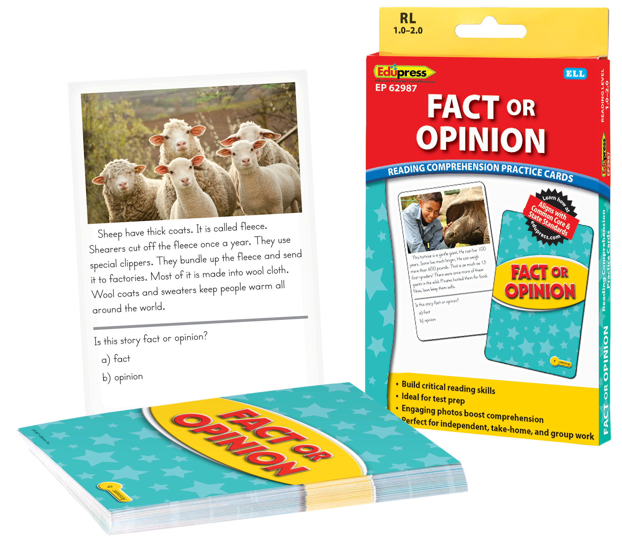 Fact Or Opinion Practice Cards Yellow Level TCR62987 Teacher fact-or-opinion-practice-cards-yellow-level-tcr62987-teacher