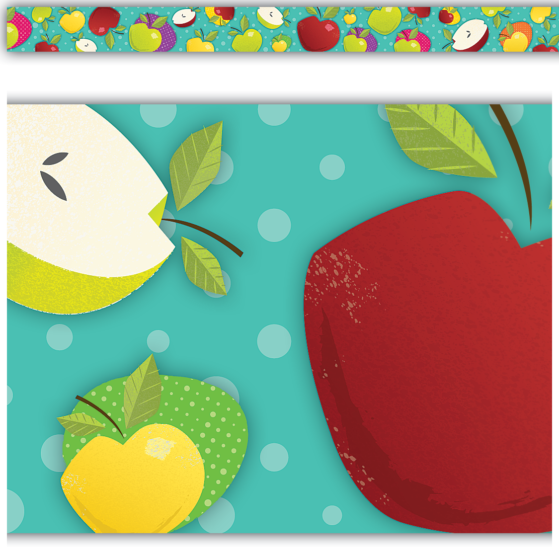 Awesome Apples Straight Border Trim - TCR63277 | Teacher Created Resources