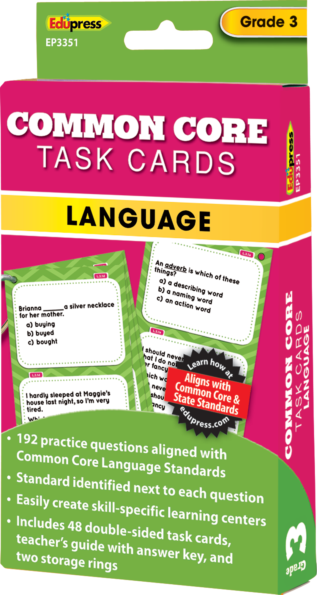 Common Core Language Task Cards Grade 3 TCR63351 Teacher Created
