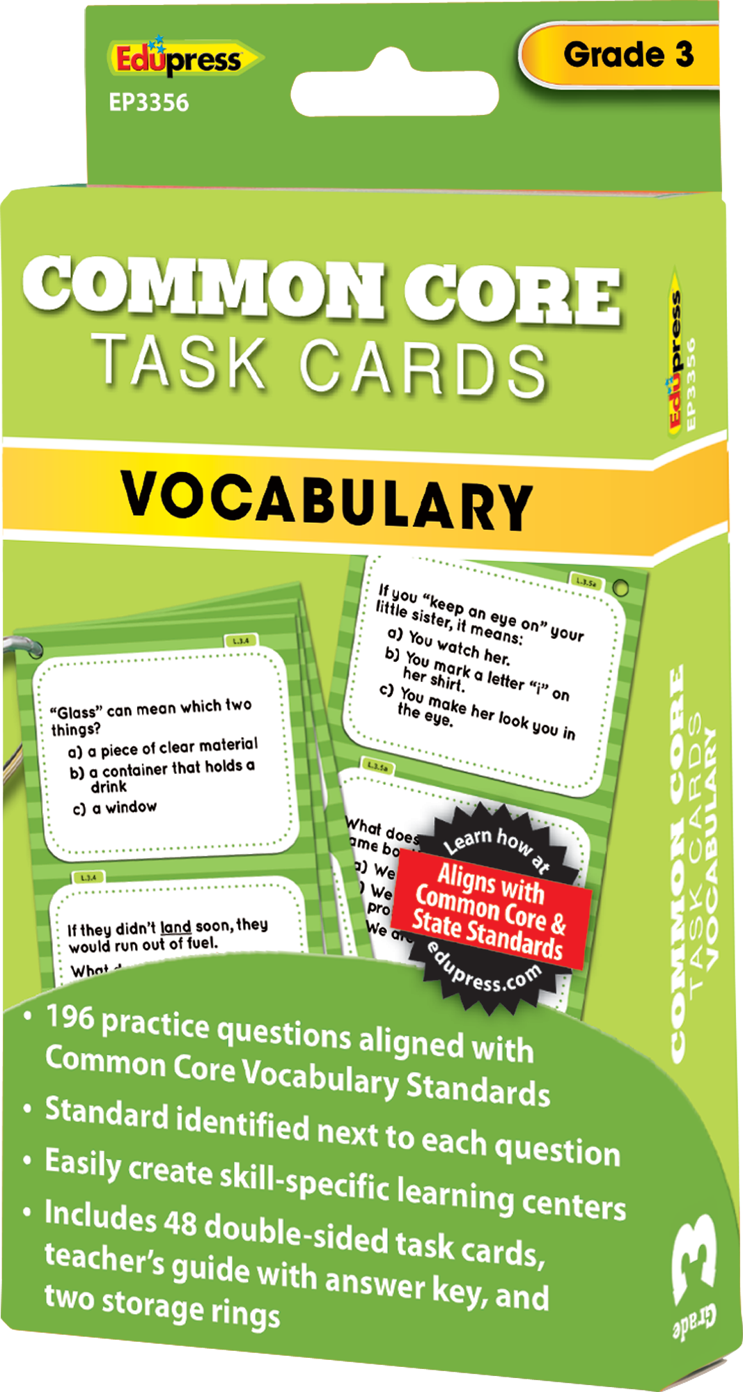 Common Core Vocabulary Task Cards Grade 3 - TCR63356 | Teacher Created ...