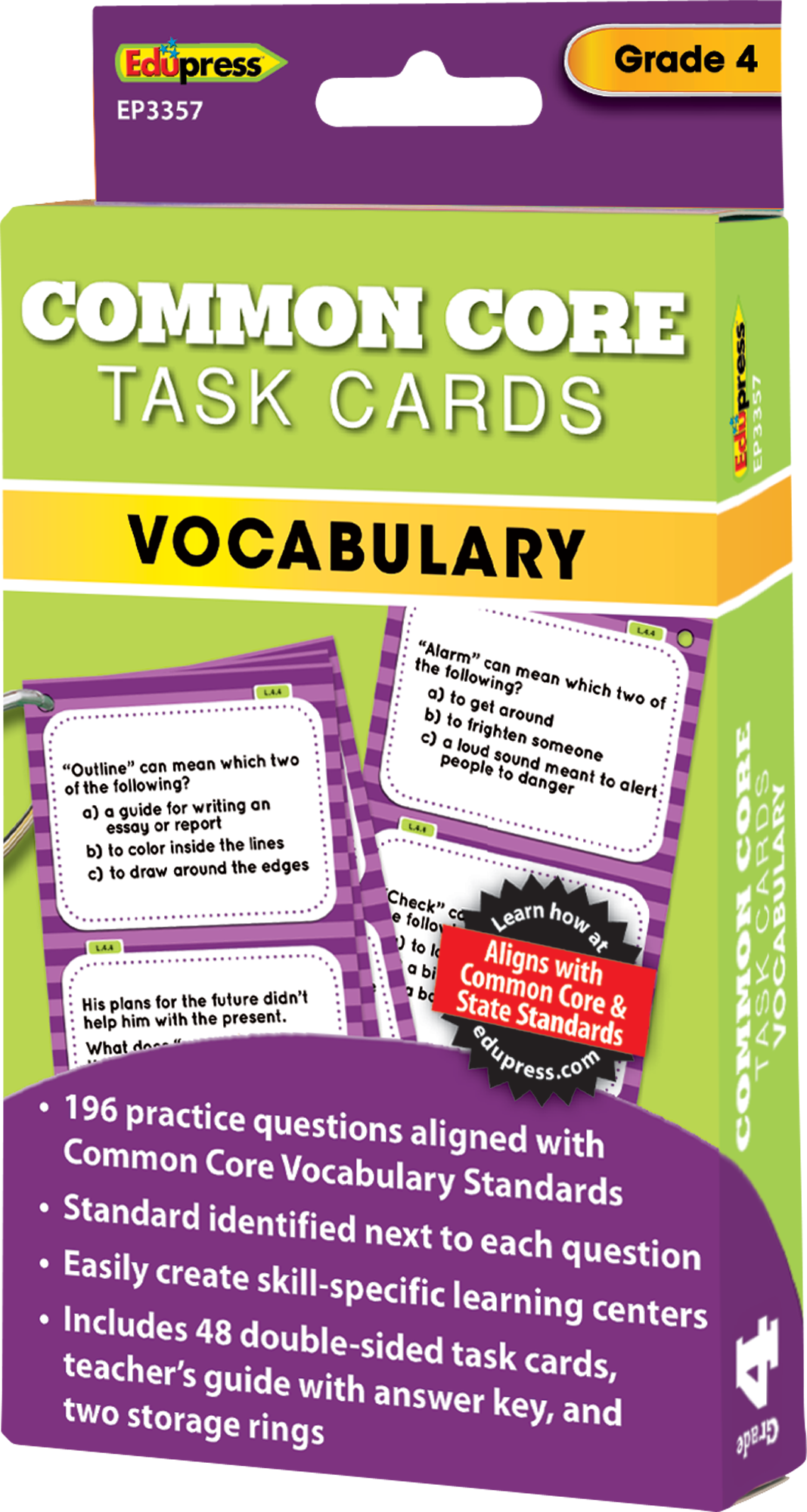 Common Core Vocabulary Task Cards Grade 4 - TCR63357 | Teacher Created ...