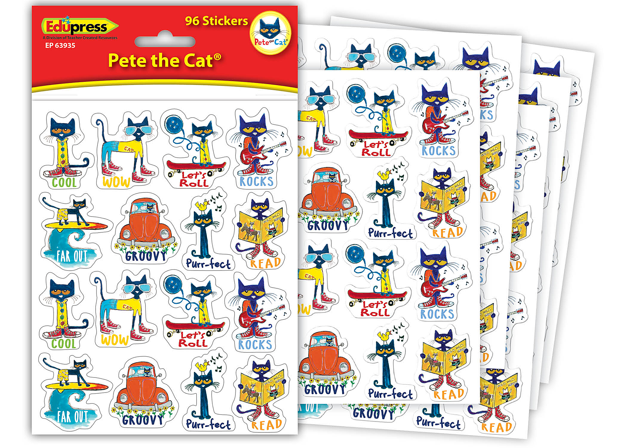 Pete The Cat Stickers TCR63935 Teacher Created Resources