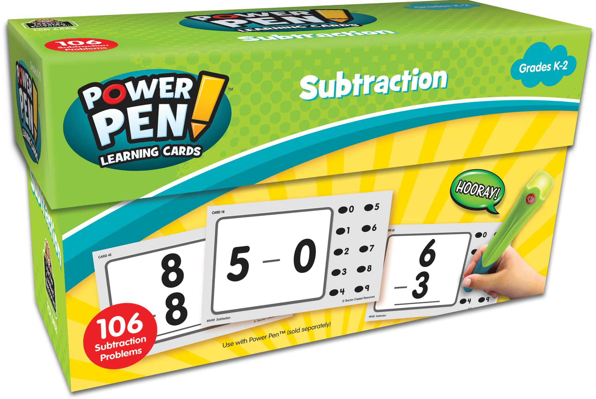 Power Pen Learning Cards: Subtraction - TCR6458 | Teacher Created Resources