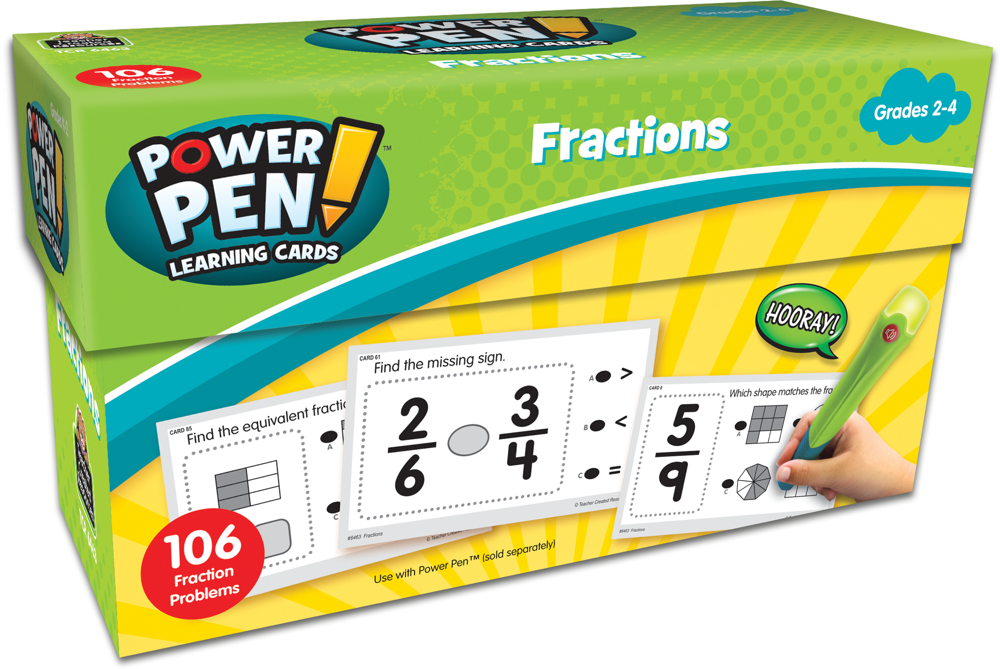 Power Pen Learning Cards: Fractions - TCR6463 | Teacher Created Resources