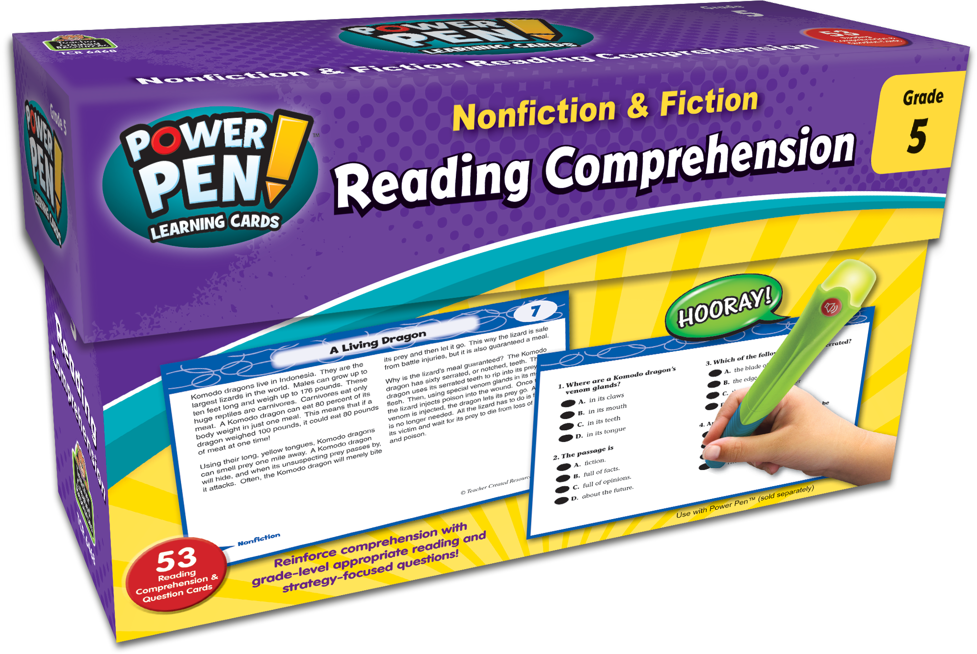 Power Pen Learning Cards: Reading Comprehension Grade 5 - TCR6468 ...